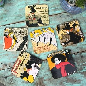 Vintage | Kitchen | Six French Coasters | Poshmark